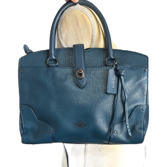 Coach | Bags | Coach C761 Mercer Grain Leather Satchel Crossbody Dark ...